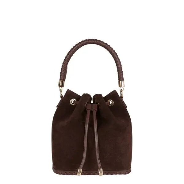 SAONARA BRAND Bucket Bag Chocolat Suede Limited Edition