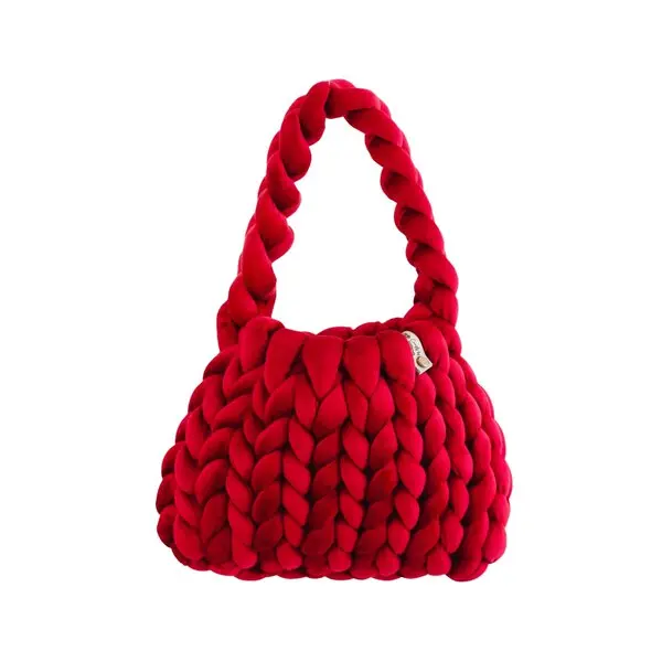 ILLLINA Burgundy Velvet Statement Bag – Mini Velvet Cake