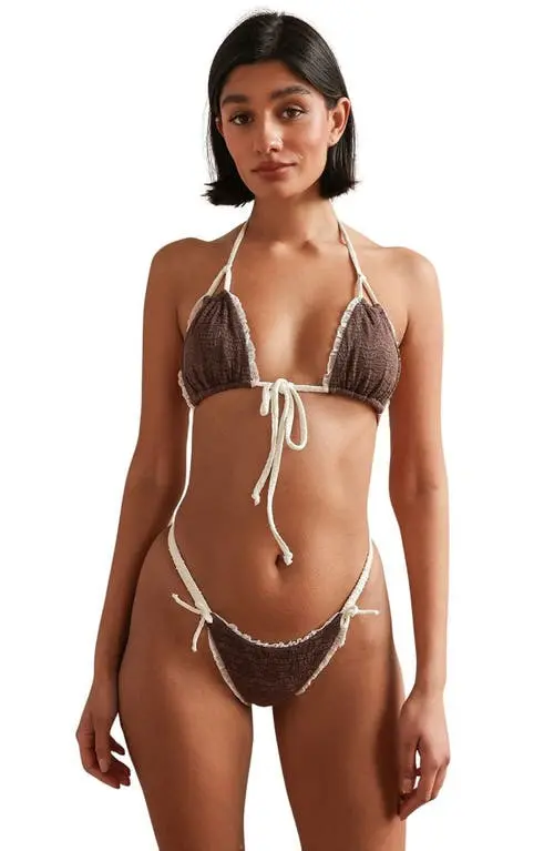DIPPIN DAISY'S Corsica Triangle Bikini Top - Brunette