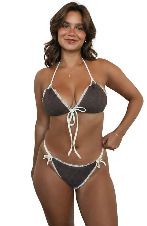 DIPPIN DAISY'S Corsica Triangle Bikini Top - Brunette