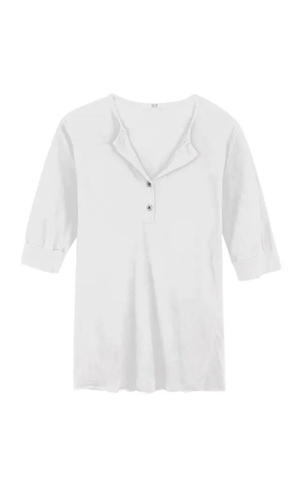 ALL THREE Gaia Tissue Cotton Henley