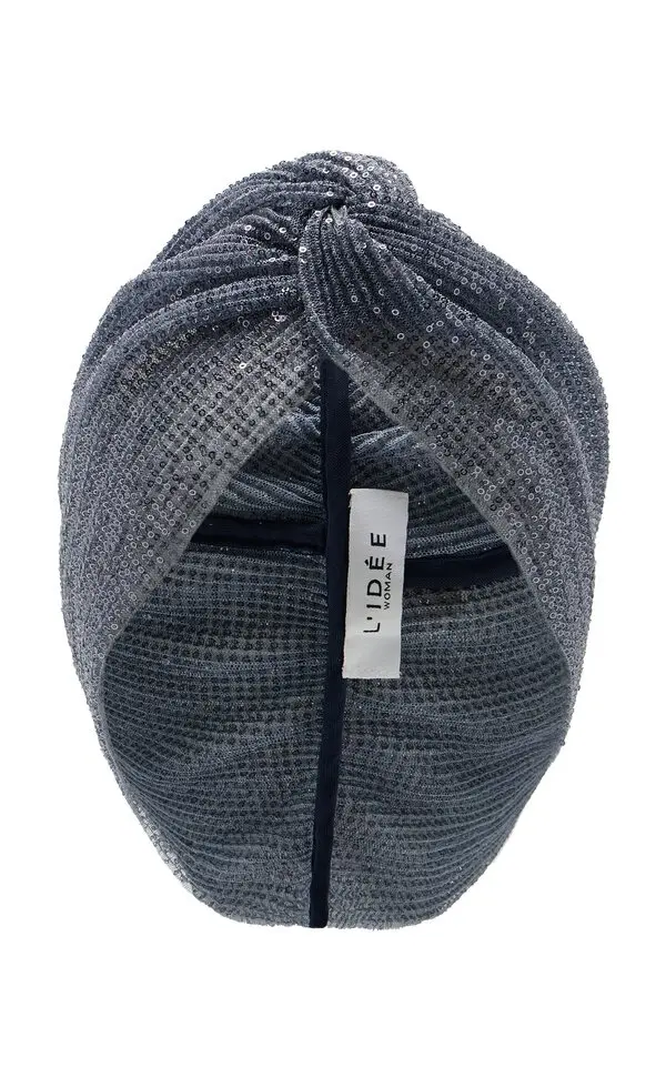 L'IDEE Sequin Cap - Blue