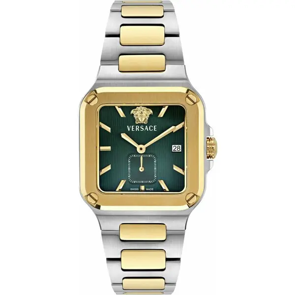 Versace Greca Edge Two-tone Bracelet Watch
