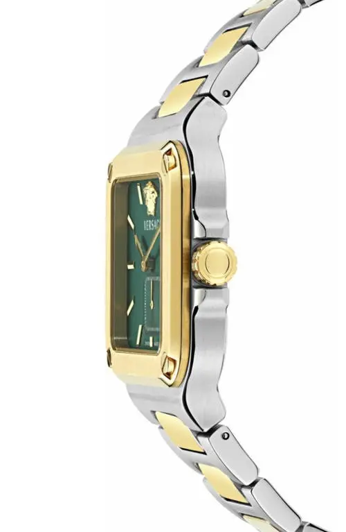 Versace Greca Edge Two-tone Bracelet Watch