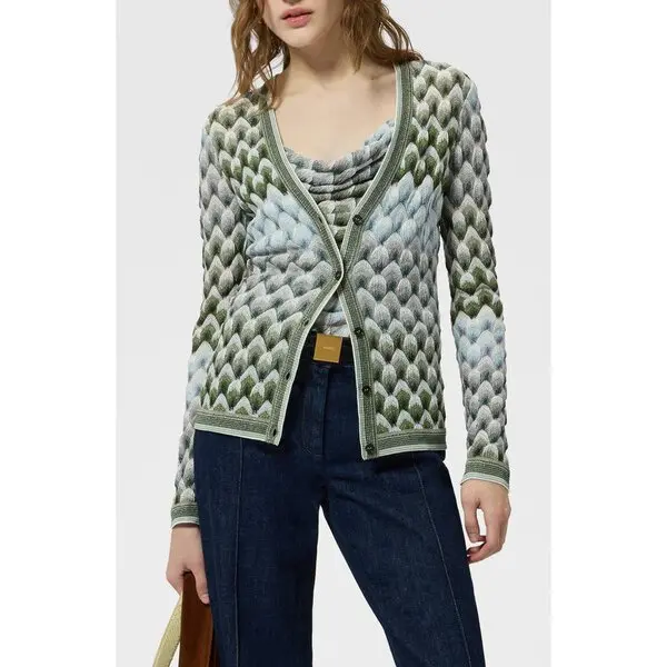 Missoni Metallic Lace Stitch Cardigan