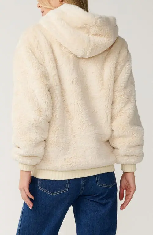 Rip Curl Bossa Nova Fluffy Faux Fur Hooded Jacket