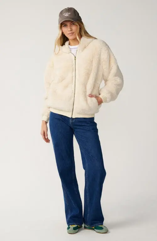 Rip Curl Bossa Nova Fluffy Faux Fur Hooded Jacket