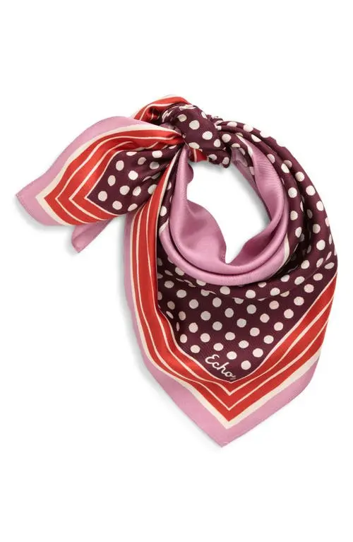 Echo Dotty Silk Bandana - Winetasting