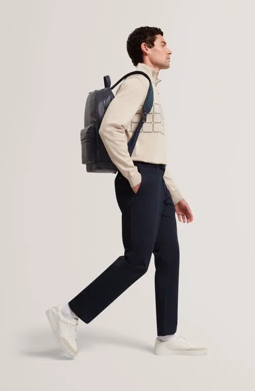 Ted Baker London Howeton Stretch Cotton Trousers - Navy