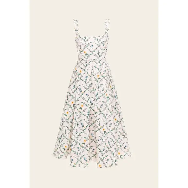 Agua Bendita Alcaparra Brisa Midi Dress - Ivory