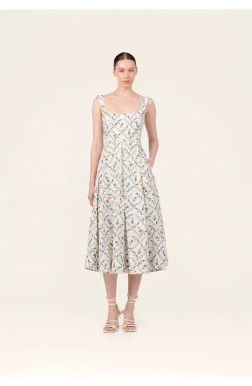 Agua Bendita Alcaparra Brisa Midi Dress