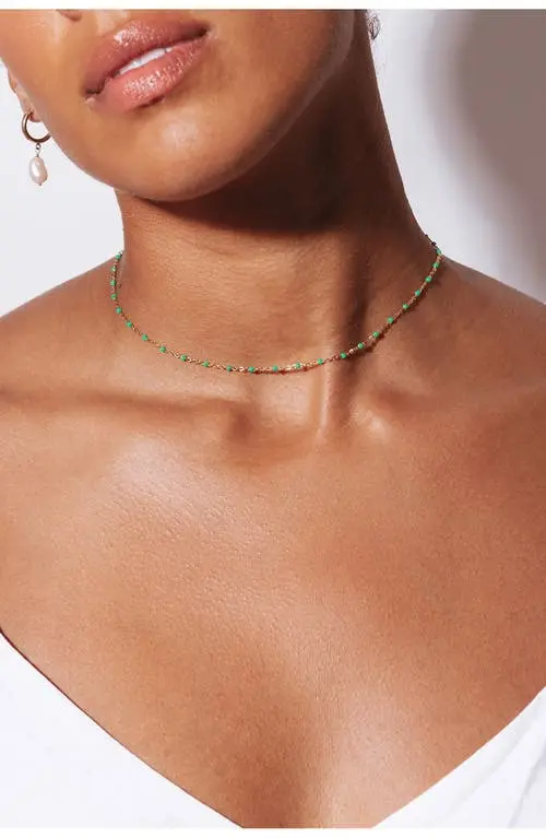 SET & STONES Kaz Bead Station Necklace