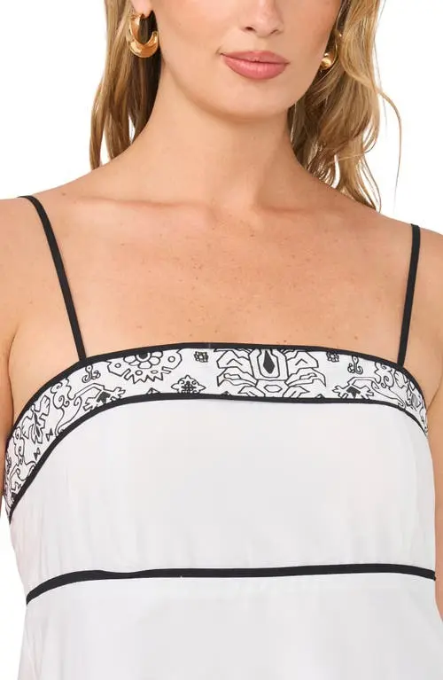 Vince Camuto Square Neck Cotton Dress