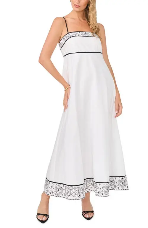 Vince Camuto Square Neck Cotton Dress