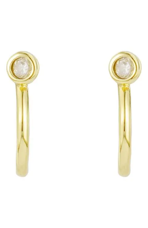 ST. MORAN Crystal Wrap Around Hoop Earrings