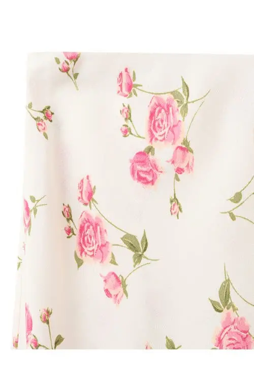 Mango Floral Print Maxi Skirt