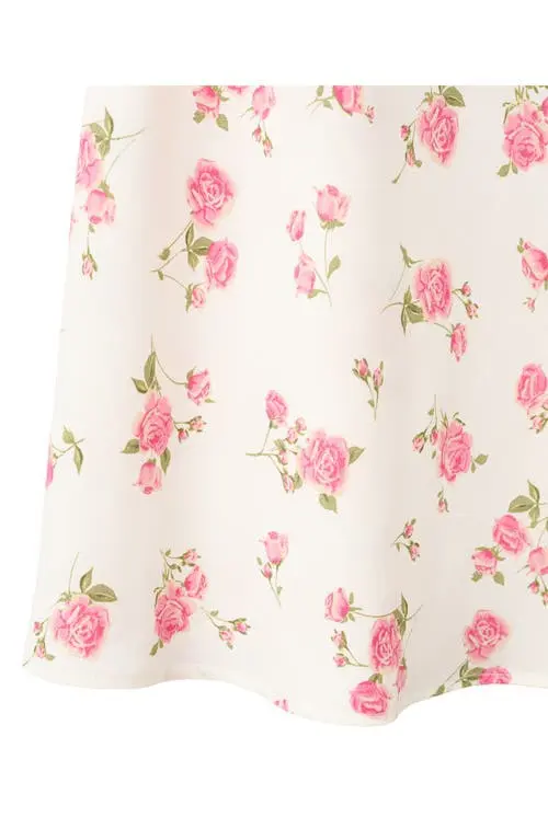 Mango Floral Print Maxi Skirt