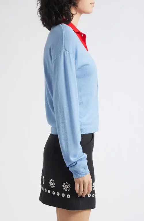 Stine Goya Layered Wool Cardigan