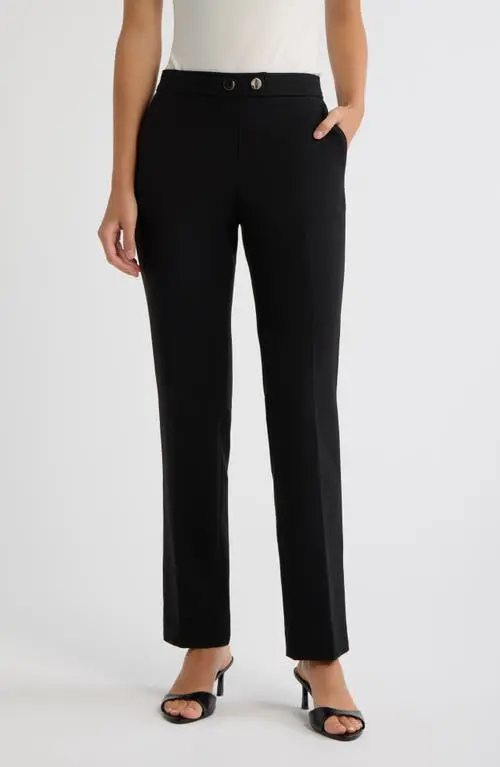 Anne Klein Straight Leg Pull-on Pants