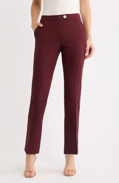 Anne Klein Straight Leg Pull On Pants
