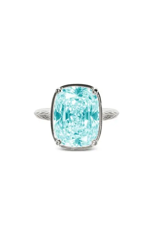 Sterling Forever Elongated Cushion Statement Ring - Silver