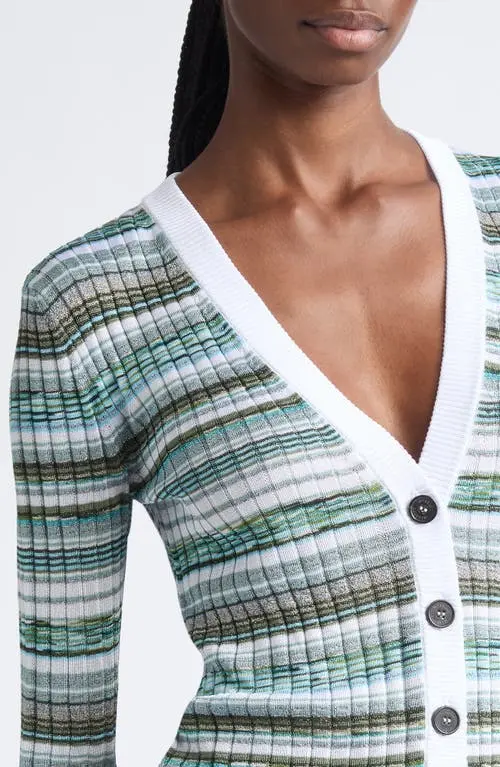Missoni Mixed Stripe Ribbed Cardigan