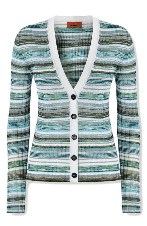 Missoni Mixed Stripe Ribbed Cardigan