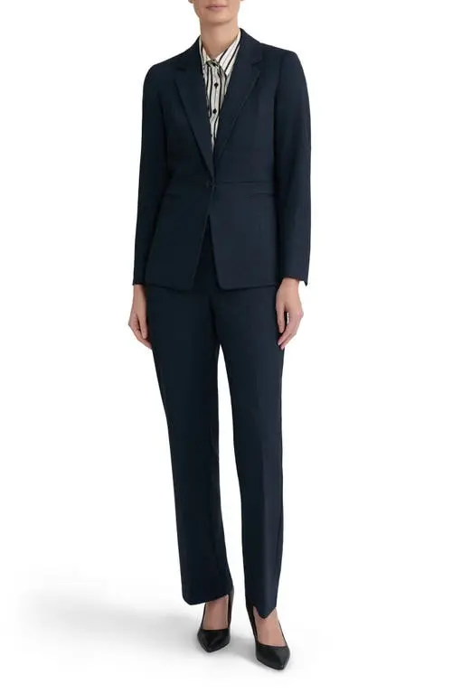 KASPER Notched Lapel Blazer With Waist Seam