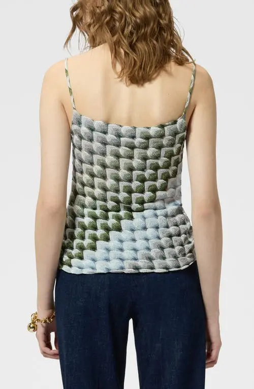 Missoni Metallic Lace Cowl Neck Camisole