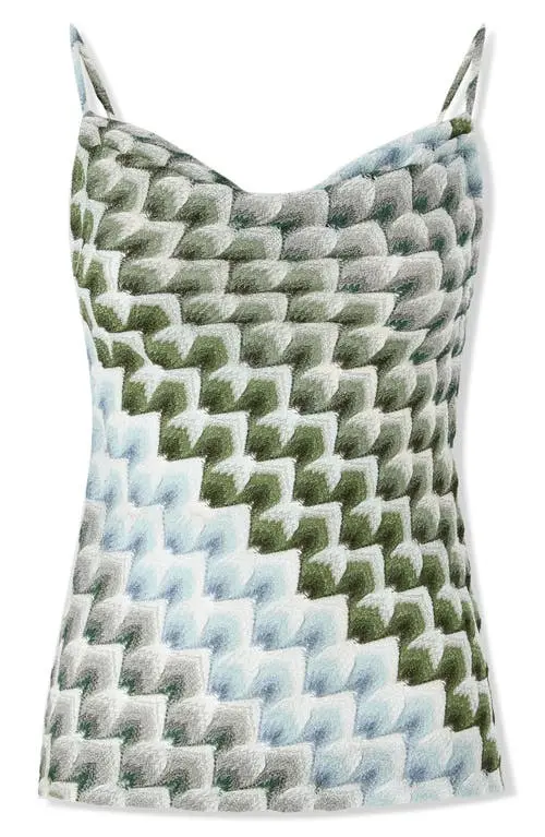 Missoni Metallic Lace Cowl Neck Camisole