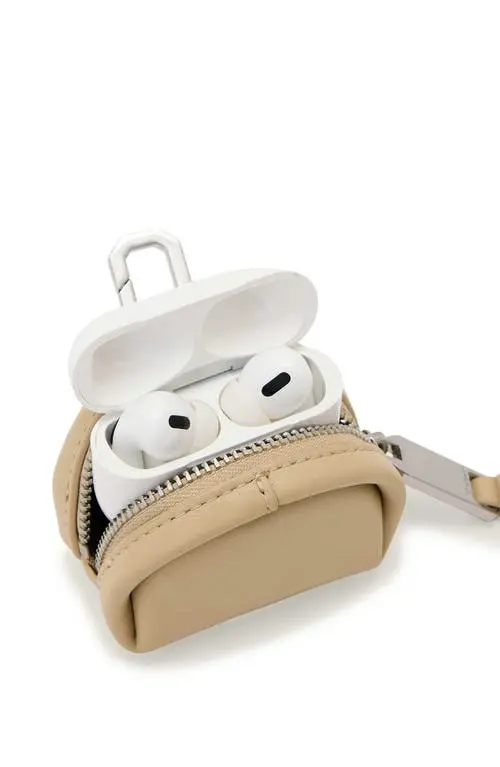 ALLSAINTS Rosalie Leather Airpod Case - Bone