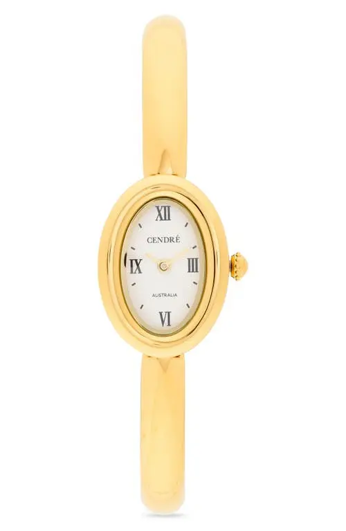 CENDRE Kate Oval Bangle & Link Bracelet Watch - Gold