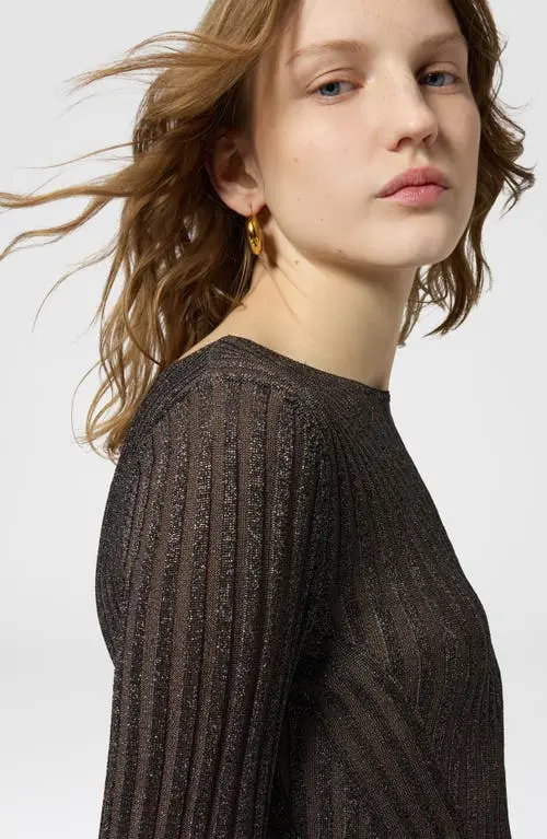 Missoni Long Sleeve Ribbed Maxi Sweater Dress