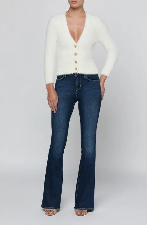 L'Agence Agathe Fuzzy Cropped Cardigan