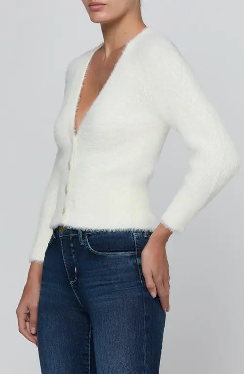 L'Agence Agathe Fuzzy Cropped Cardigan