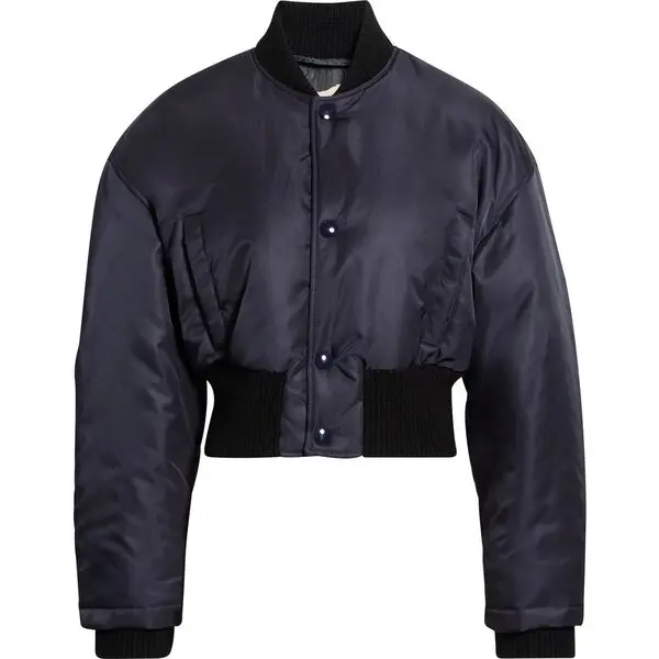 Marni Cropped Nylon Bomber Jacket - 00b99 Blublack