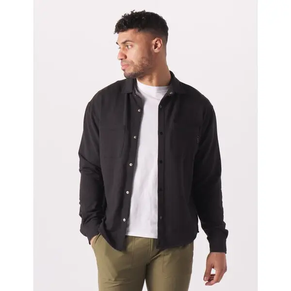 GLYDER Trek Button Front Shirt - Black