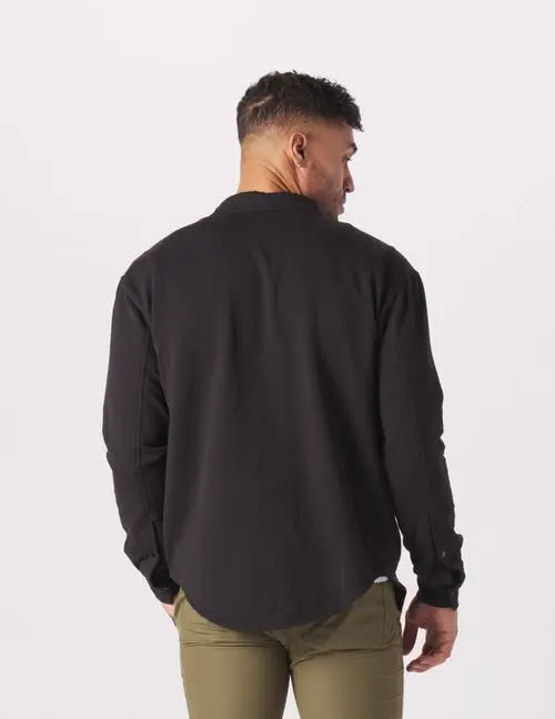 GLYDER Trek Button Front Shirt - Black