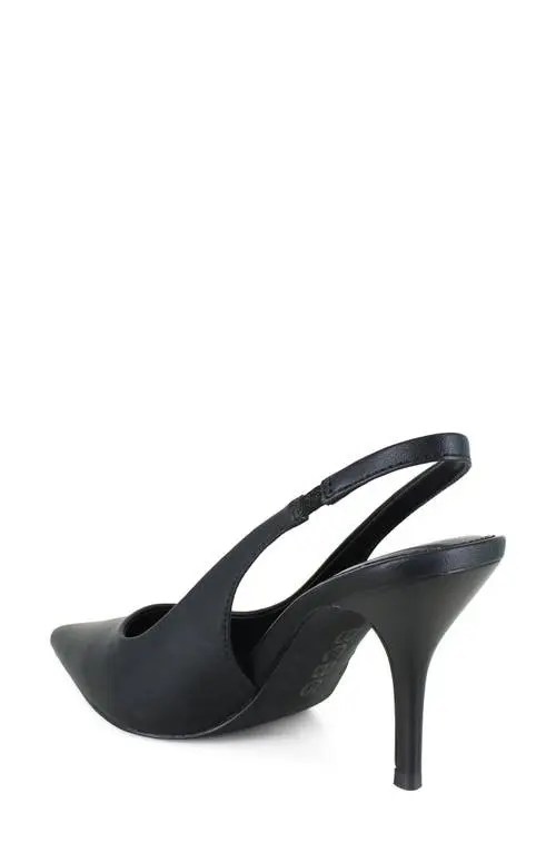 Bcbgmaxazria Conny Pointed Toe Slingback High Heel Pumps - Black