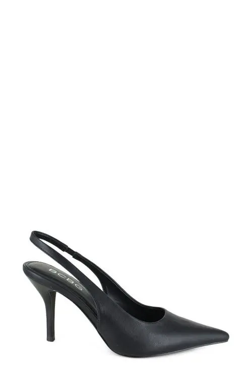 Bcbgmaxazria Conny Pointed Toe Slingback High Heel Pumps - Black