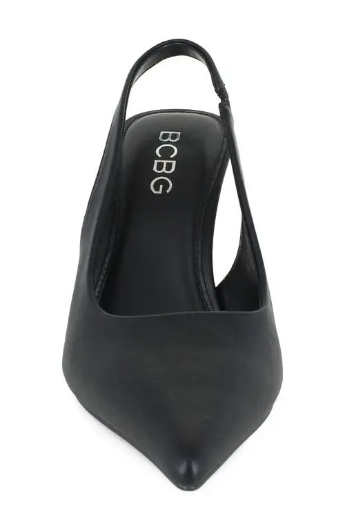 Bcbgmaxazria Conny Pointed Toe Slingback High Heel Pumps - Black
