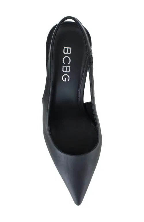 Bcbgmaxazria Conny Pointed Toe Slingback High Heel Pumps - Black