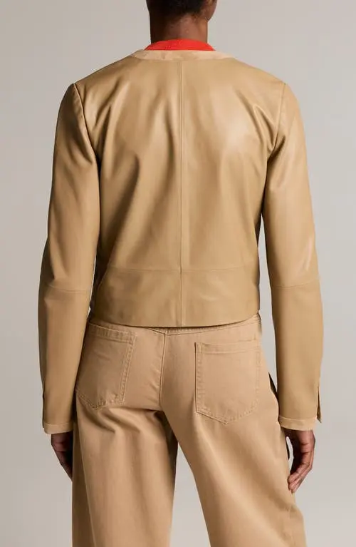 Vince Cropped Leather Jacket
