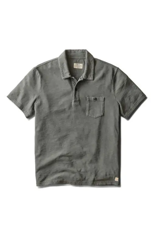 Marine Layer Luxe Slub Organic Cotton Pocket Polo
