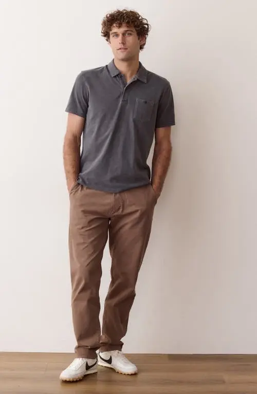 Marine Layer Luxe Slub Organic Cotton Pocket Polo