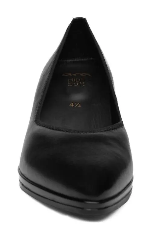 ARA Amaryllis Leather Pump - Black Leather