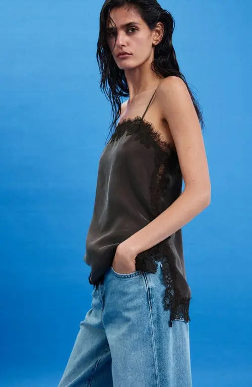 Mango Lace Satin Camisole