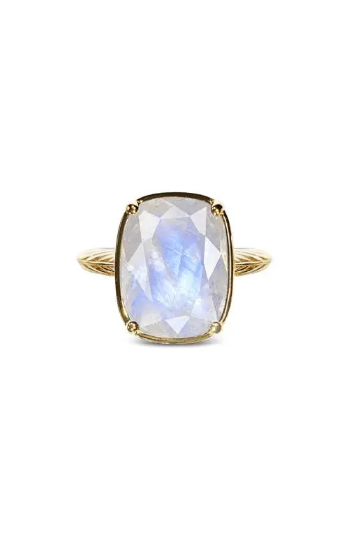 Sterling Forever Sterling Elongated Cushion Stone Ring - Gold