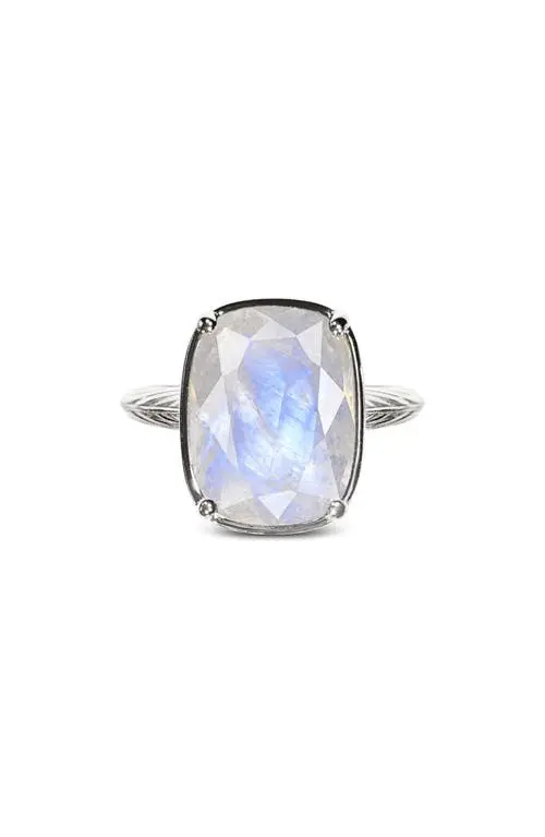 Sterling Forever Sterling Elongated Cushion Stone Ring - Silver