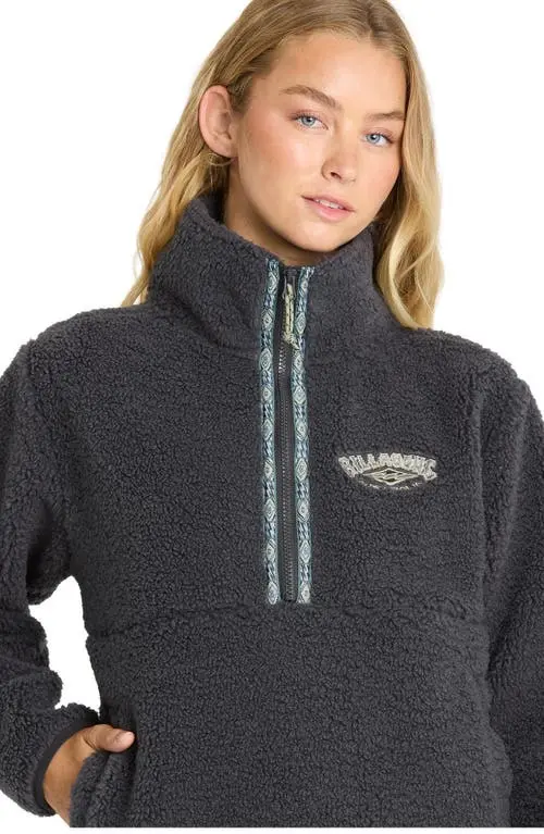 BILLABONG Horizon Quarter Zip High Pile Fleece Pullover